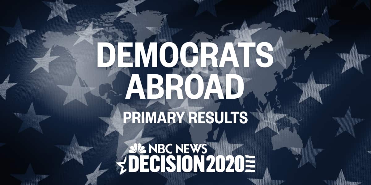 Democrats Abroad Primary Results 2020 | Live Election Map